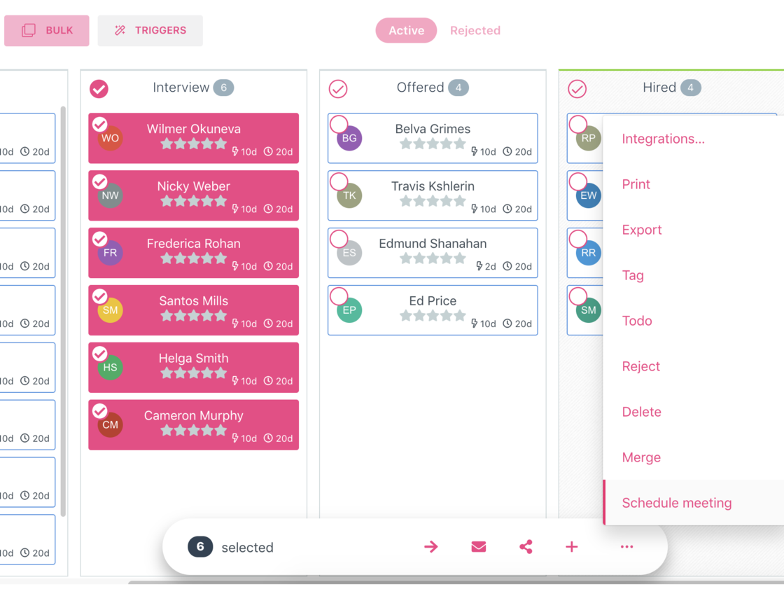 Introducing Bulk Meetings - Teamtailor updates