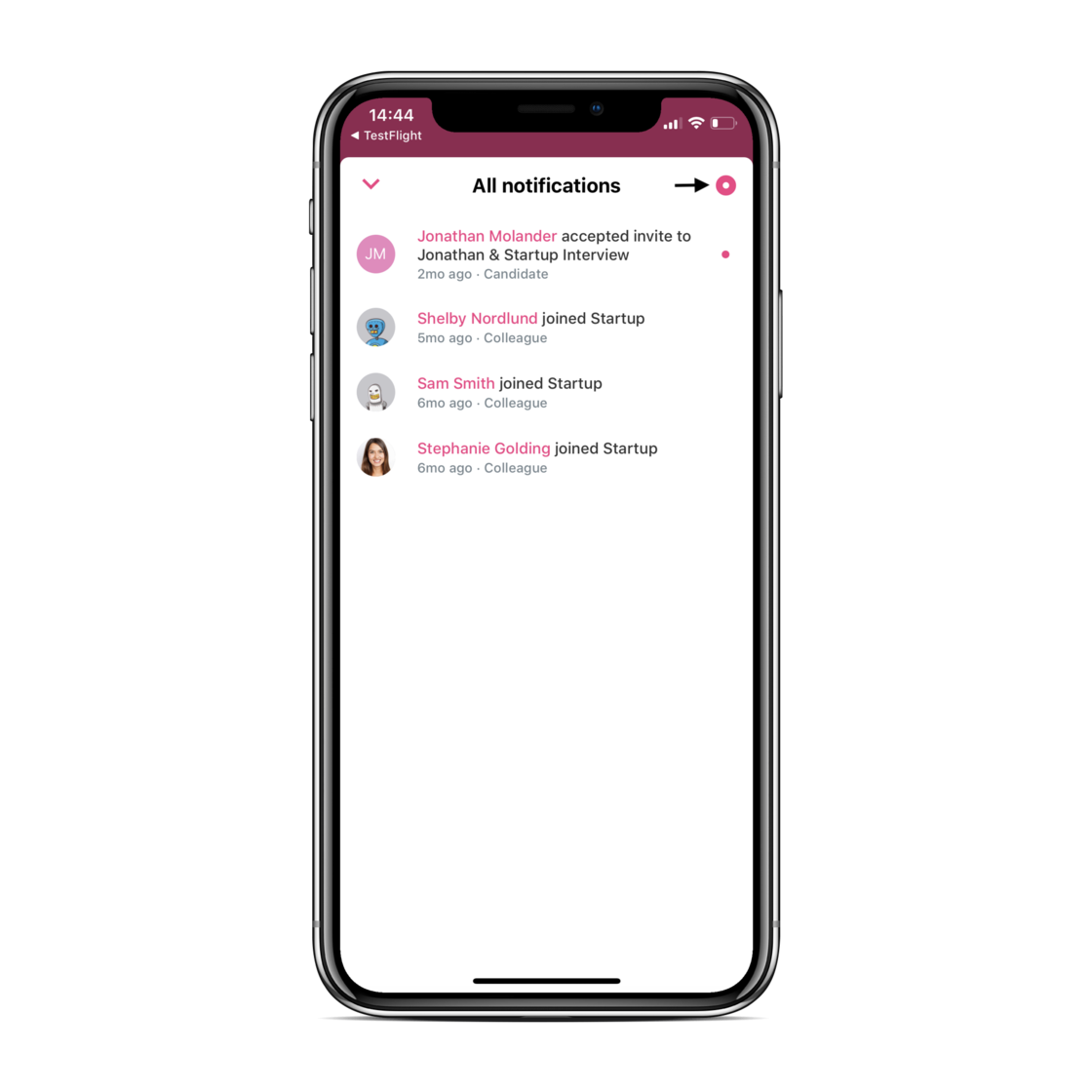 Mobile update: Notifications - Teamtailor updates