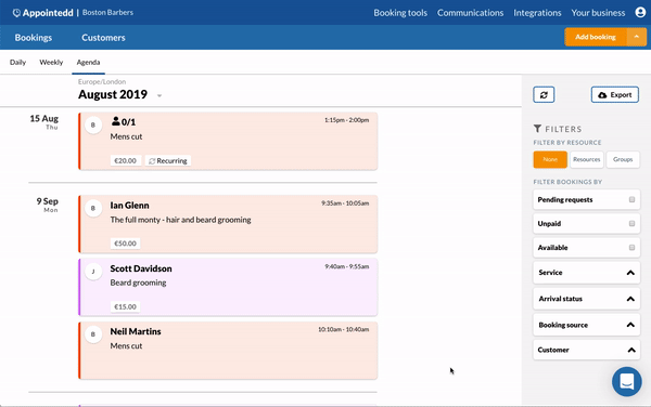 Appointedd release notes