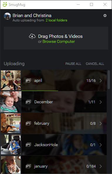 Auto-Upload in the Windows app - SmugMug release notes