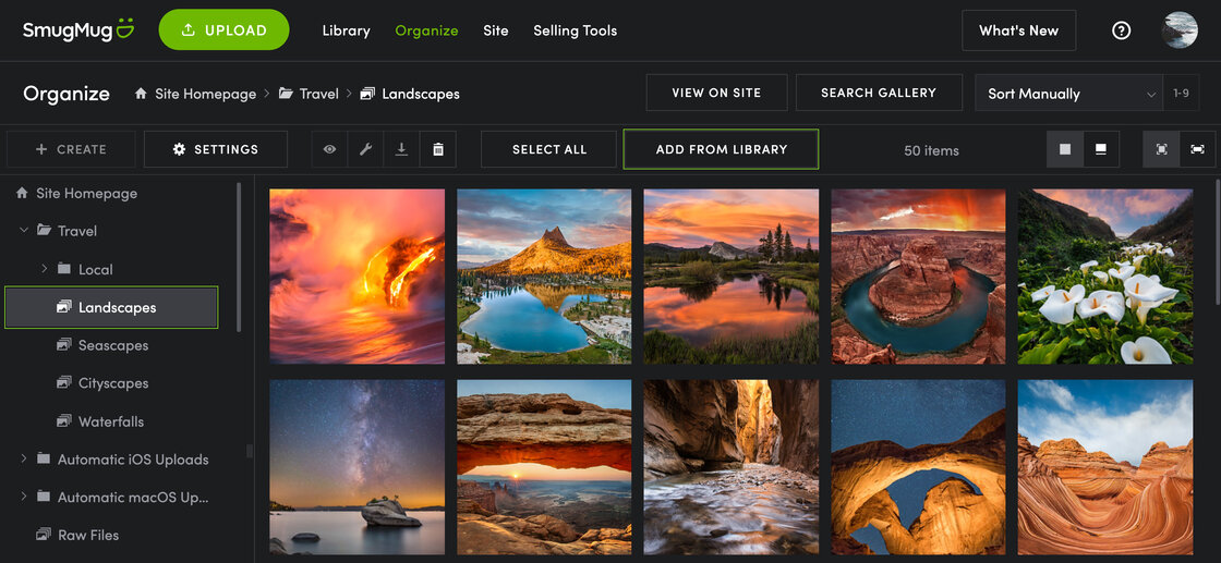 Easily search and add items from your Library to a gallery. - SmugMug ...