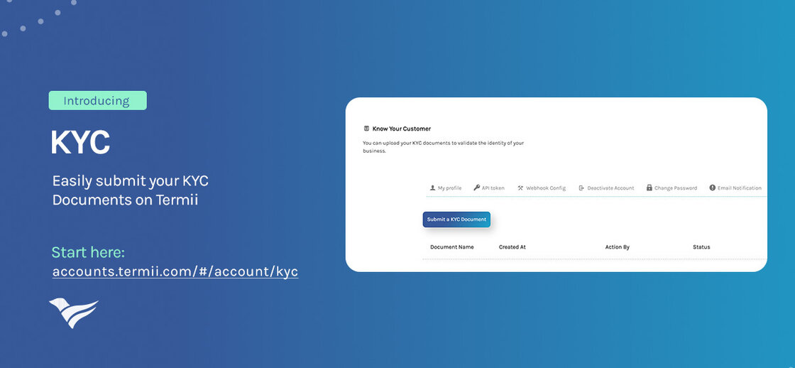 ⚡️Introducing KYC - Termii-com changelog