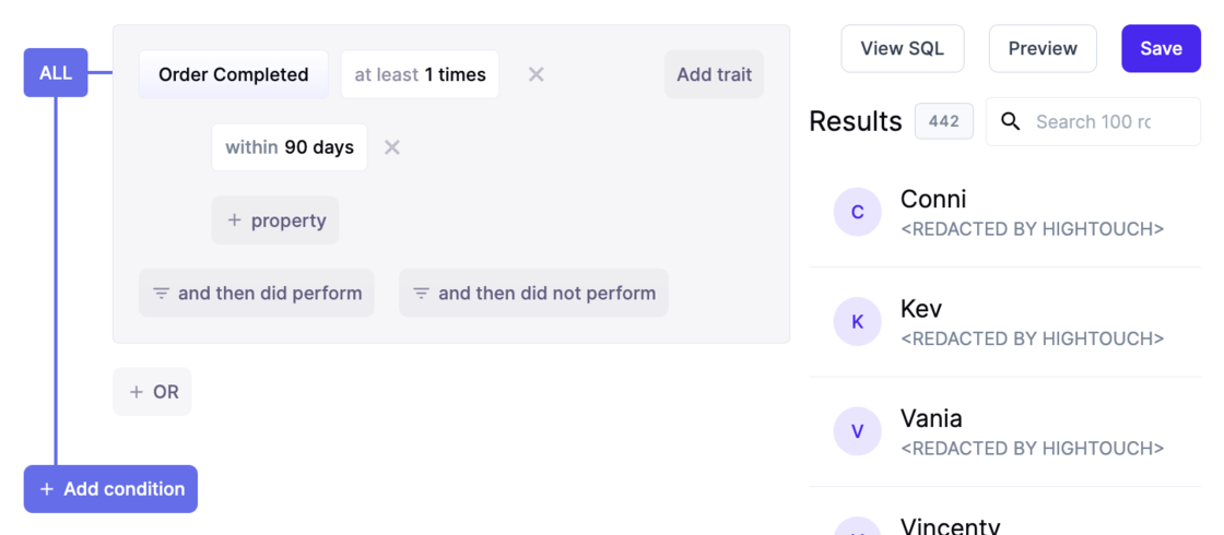 Traits - Hightouch changelog