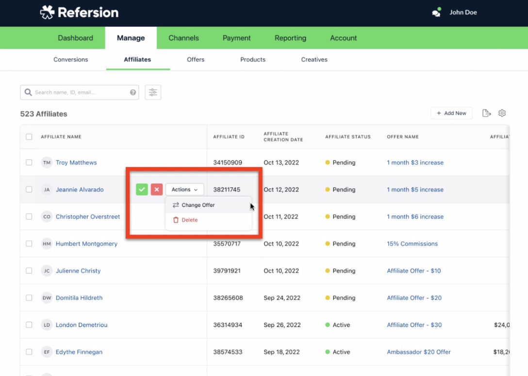 Refersion Inc changelog