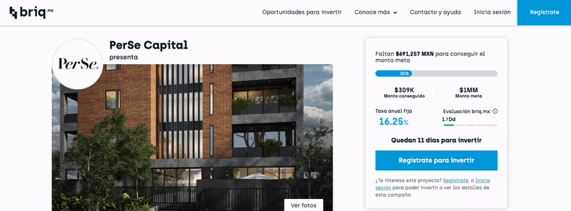 Nuevo diseño en la oportunidad de inversión - briq.mx changes