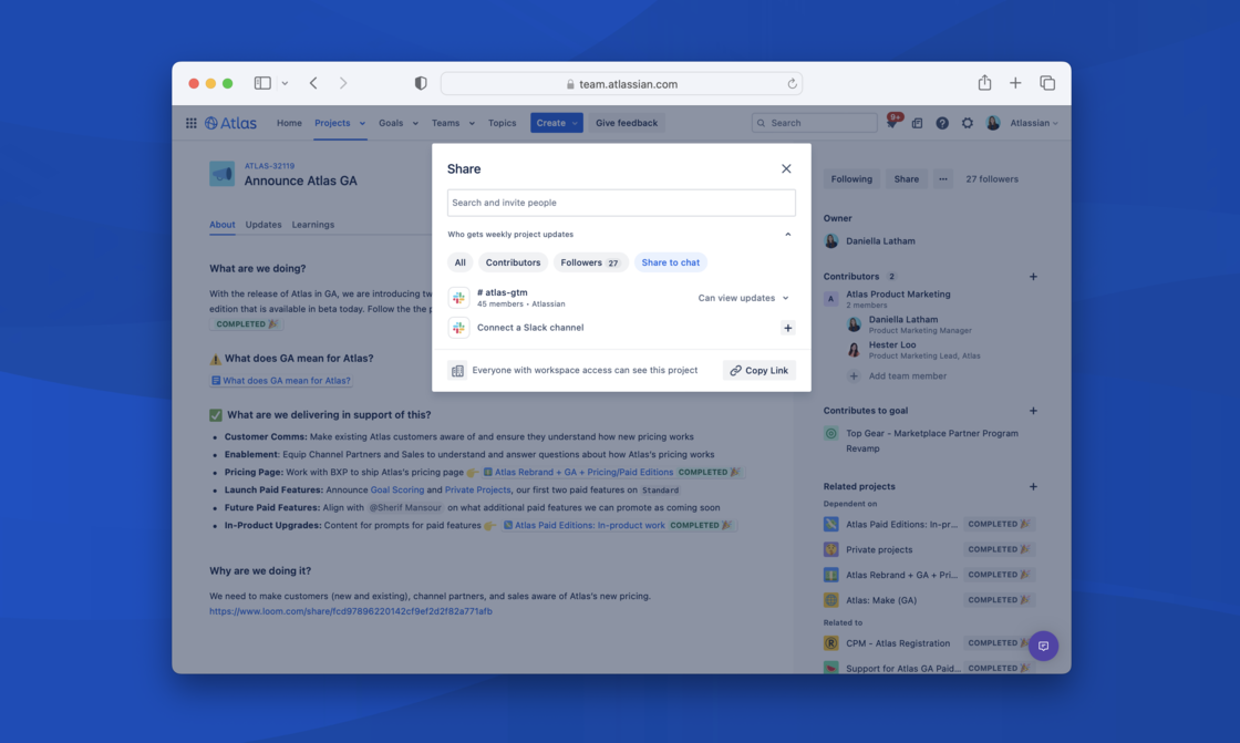 Atlas by Atlassian updates