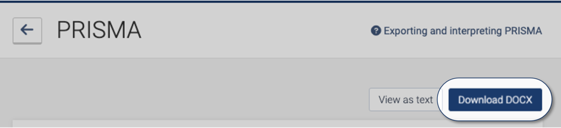 Download your PRISMA as a Word Document - Covidence updates