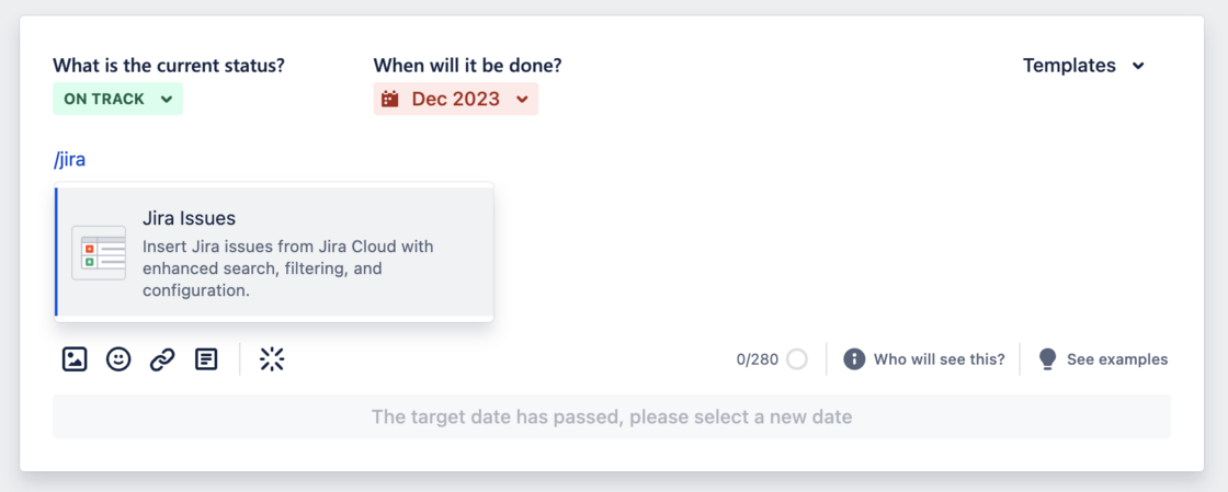 Display a list of Jira issues to power up your project updates - Atlas ...