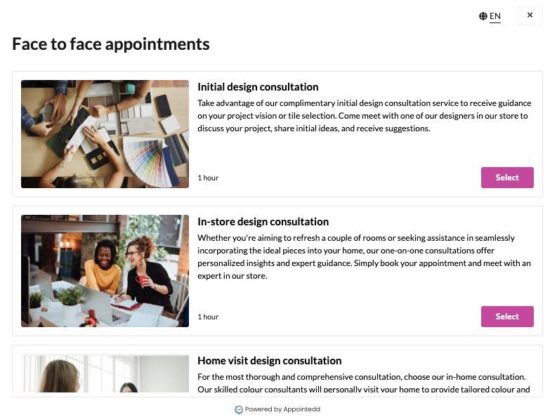 Appointedd release notes