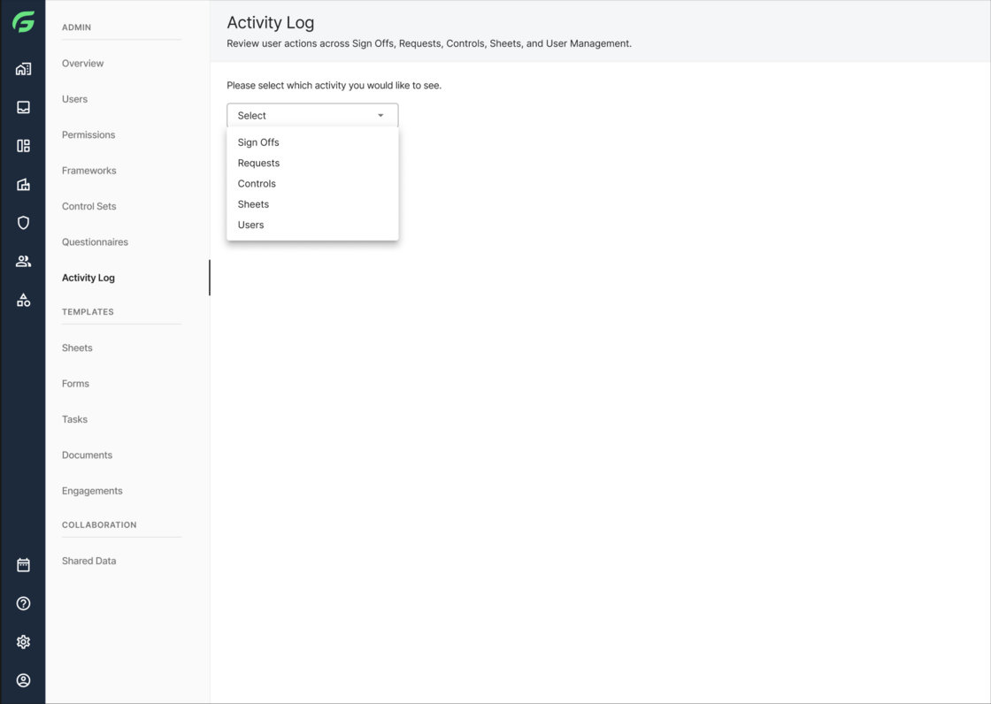 Activity Log UI Update - Fieldguide changelog