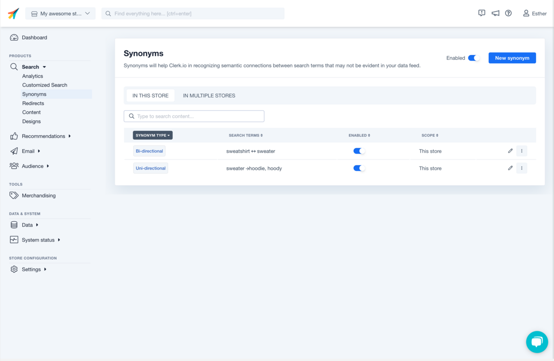 Clerk.io changelog