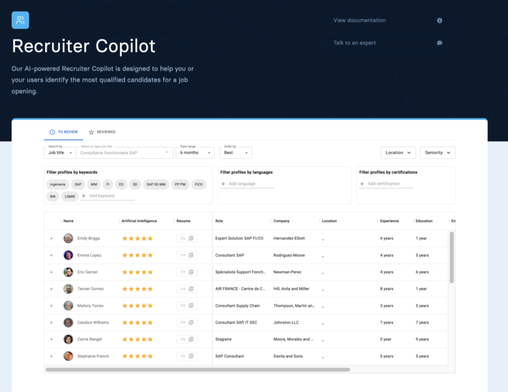 Recruiter Copilot New Live Demo Hrflow Ai Updates