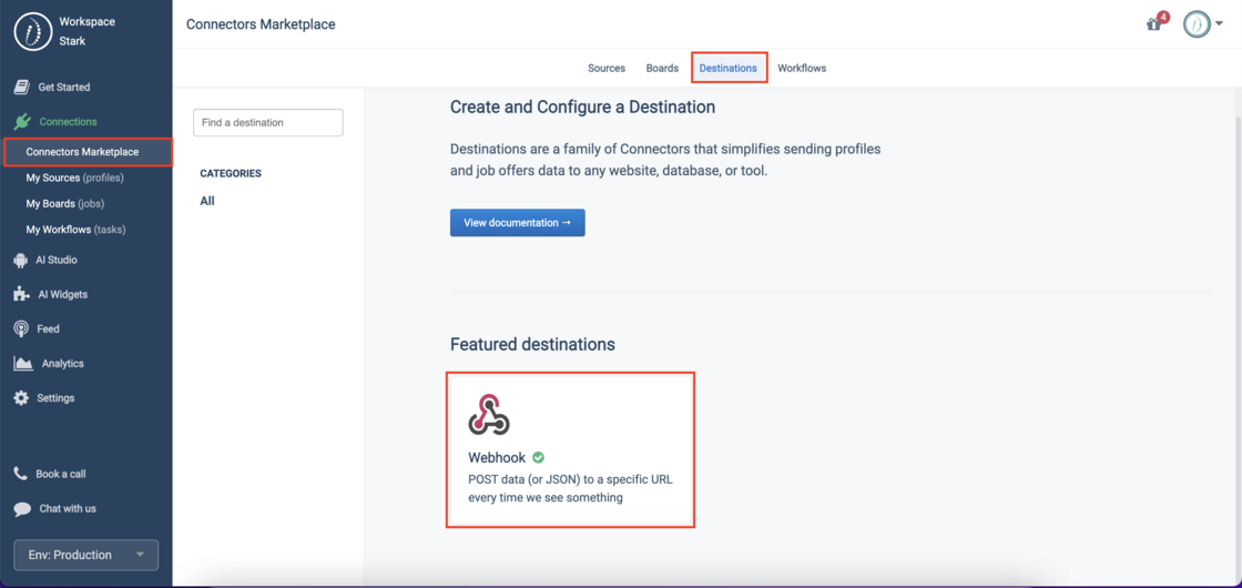 Connector: new Storing API webhooks - HrFlow.ai updates