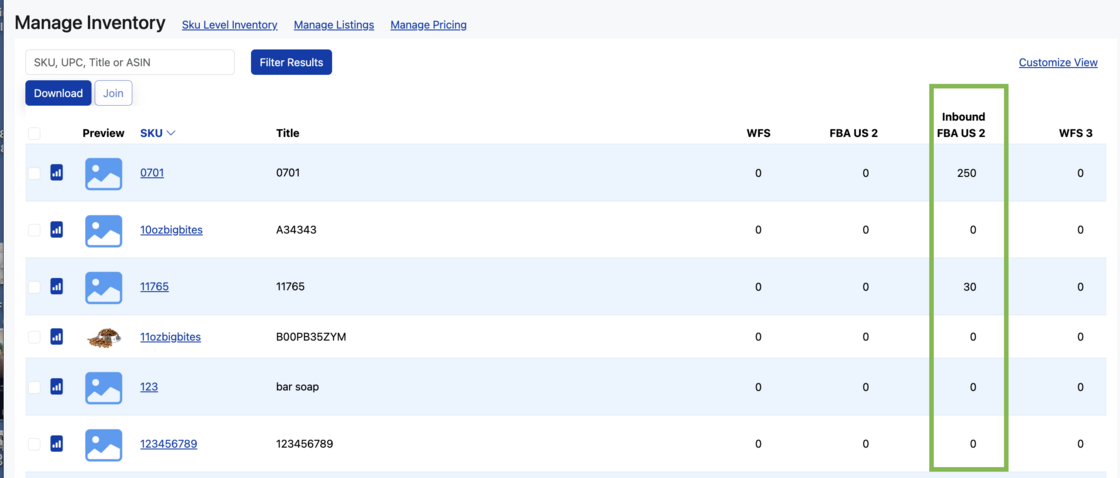 View Amazon FBA Inbound Quantity - reflector updates