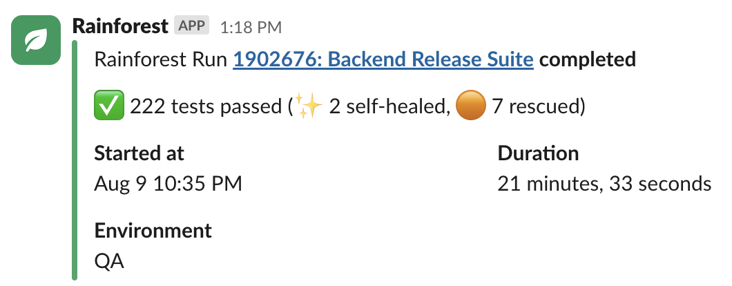 Rainforest QA changelog
