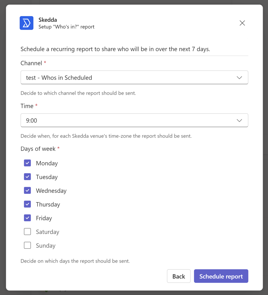 Skedda updates