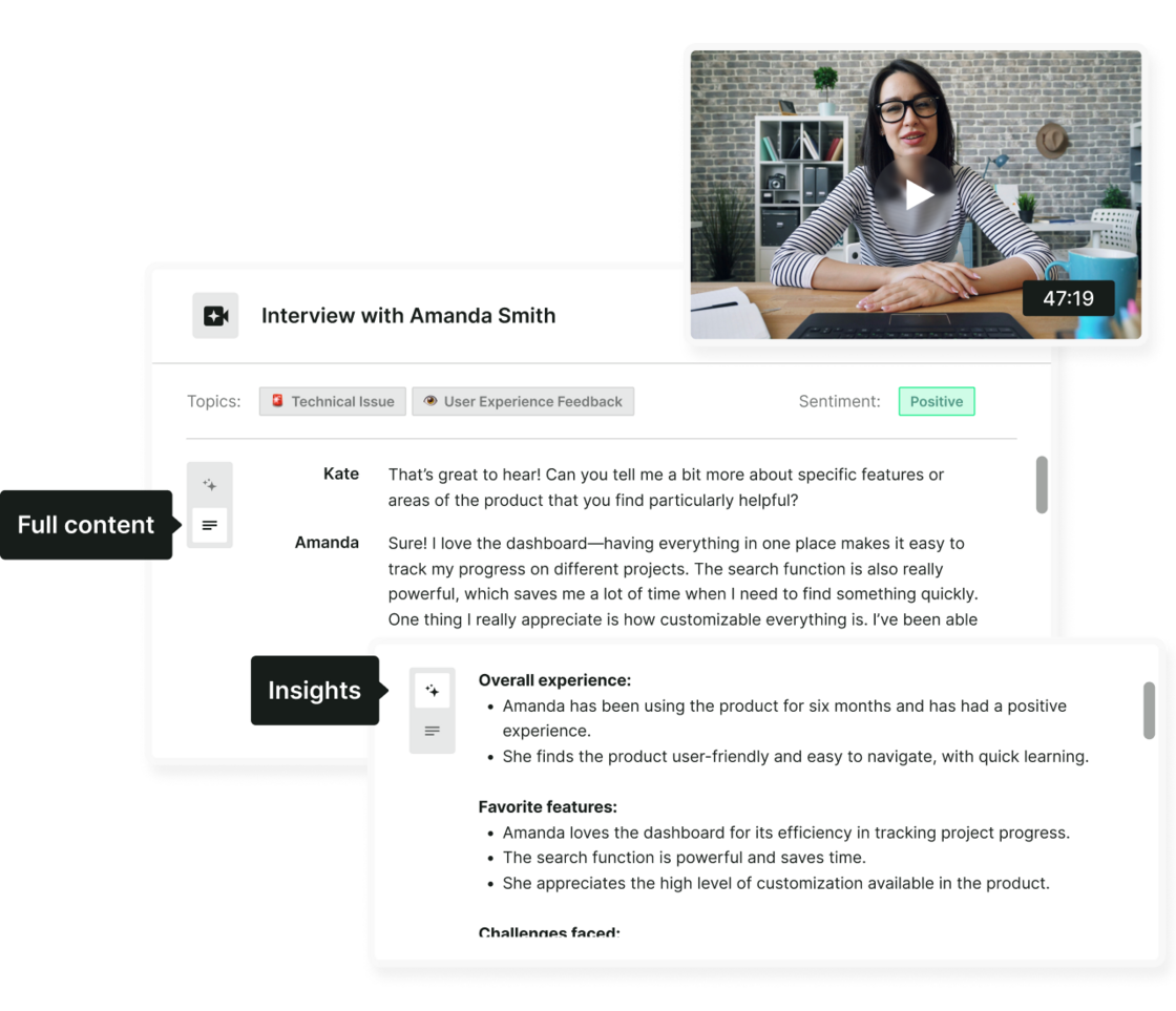 Introducing: Transcriptions in Insights Hub - Survicate changelog