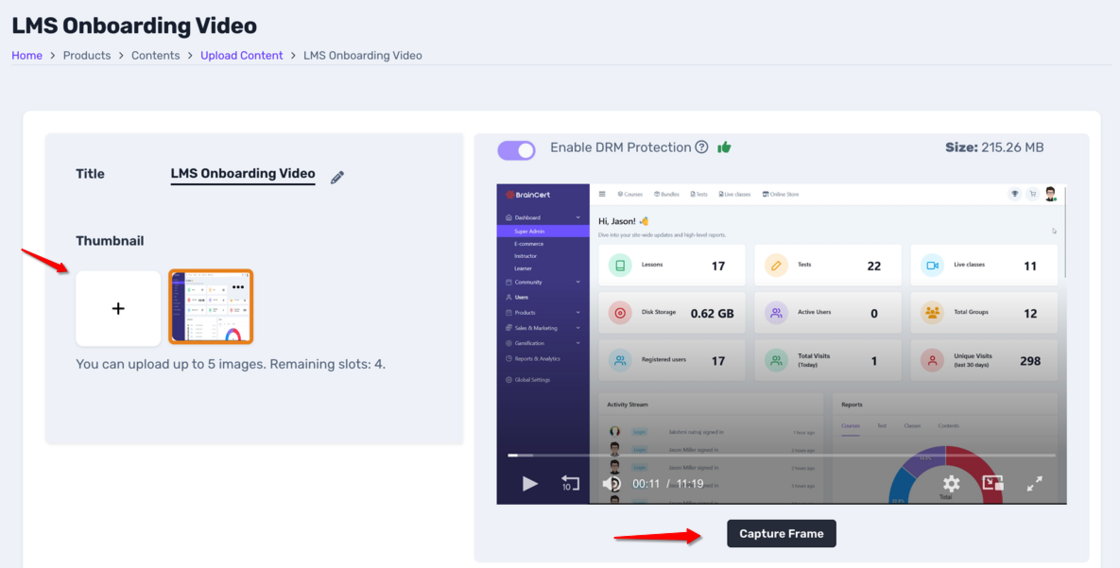 BrainCert LMS changelog