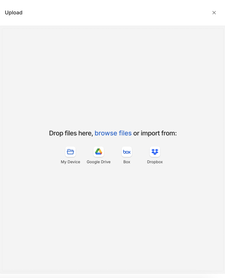 New file upload flow - Fieldguide changelog