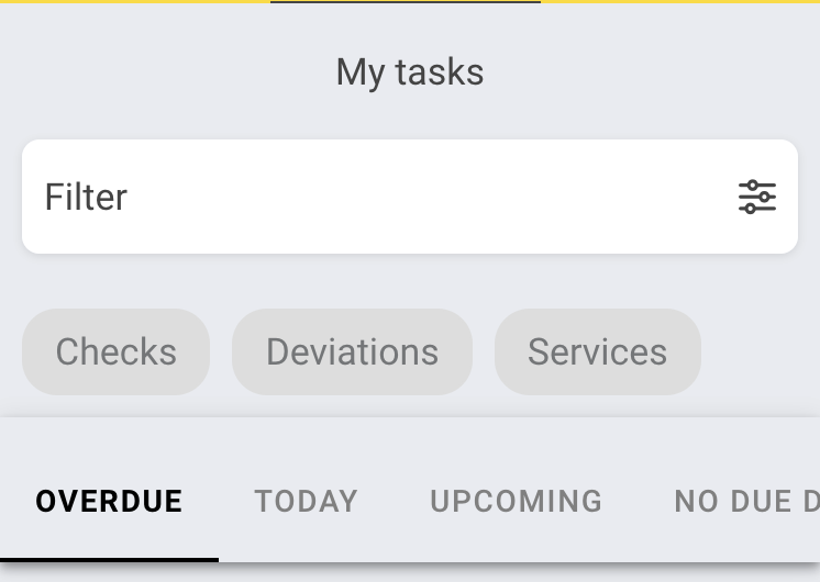 My tasks tabs - CheckProof changelog